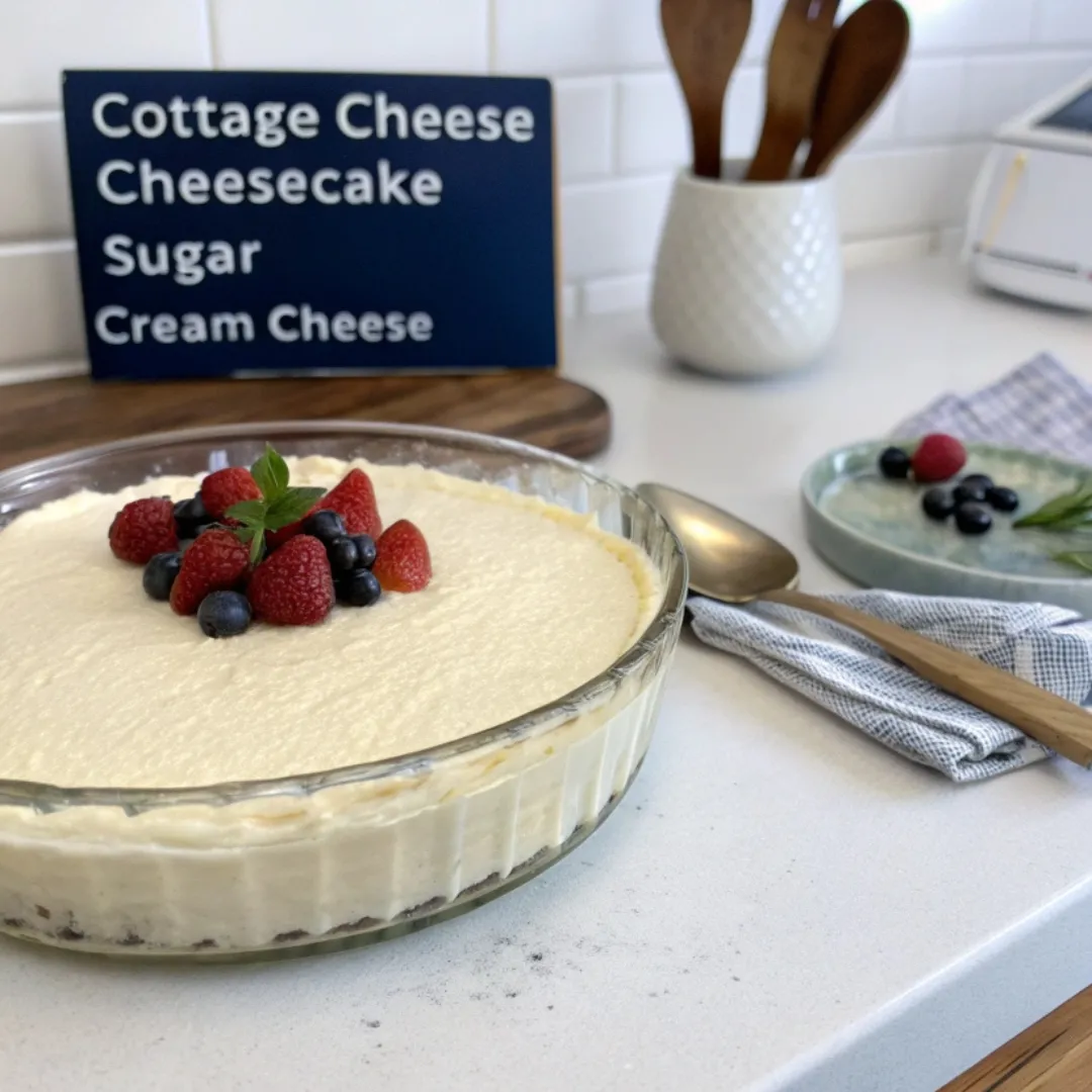 3 Ingredient Cottage Cheese Cheesecake Recipe - recipesin